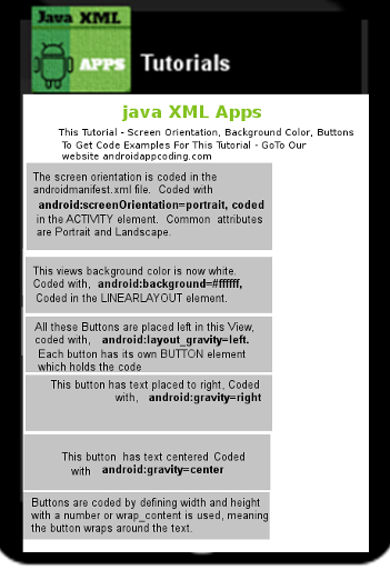 How To Change View Background Color, Positioning text with Gravity